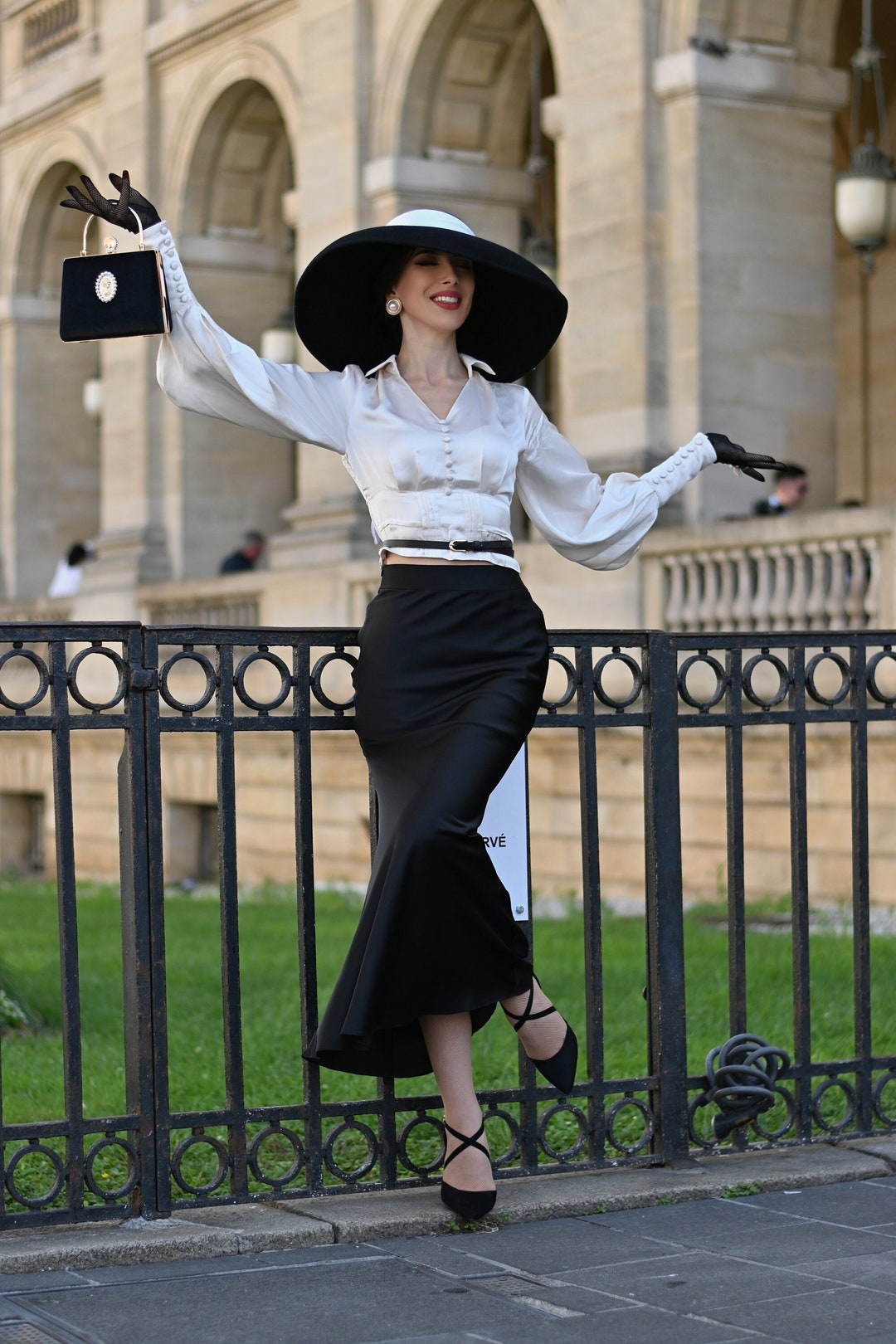 Ivory Blouse/ Long Sleeves Blouse/ Reception Blouse/ Graduation Blouse ...