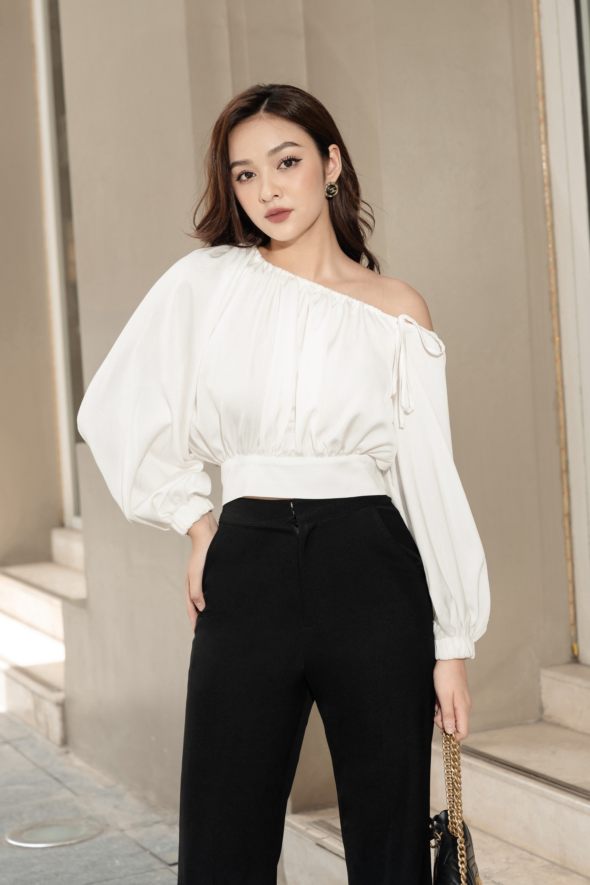 Open Shoulder Blouse - Silk Blouse - off Shoulder Blouse - Summer ...
