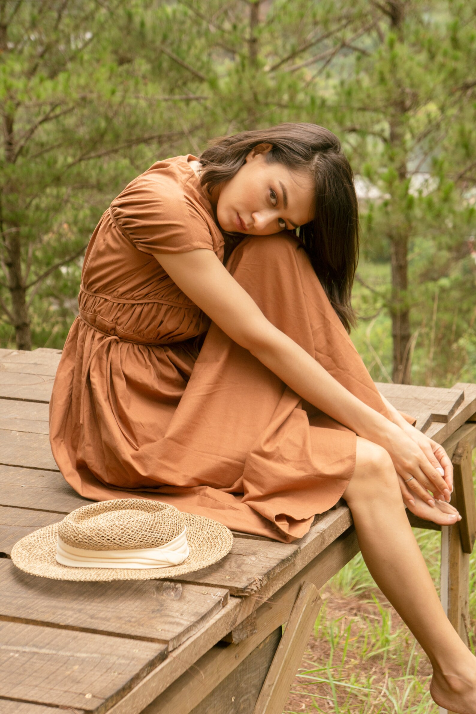 Flax Dress Linen Dress Vintage Dress Long Linen Dress - Etsy
