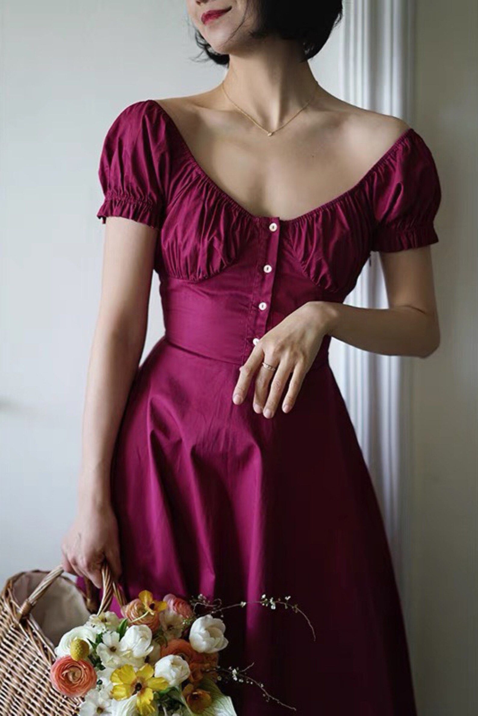 Milkmaid Style Dress Flax Dress Mustard Dress Vintage - Etsy