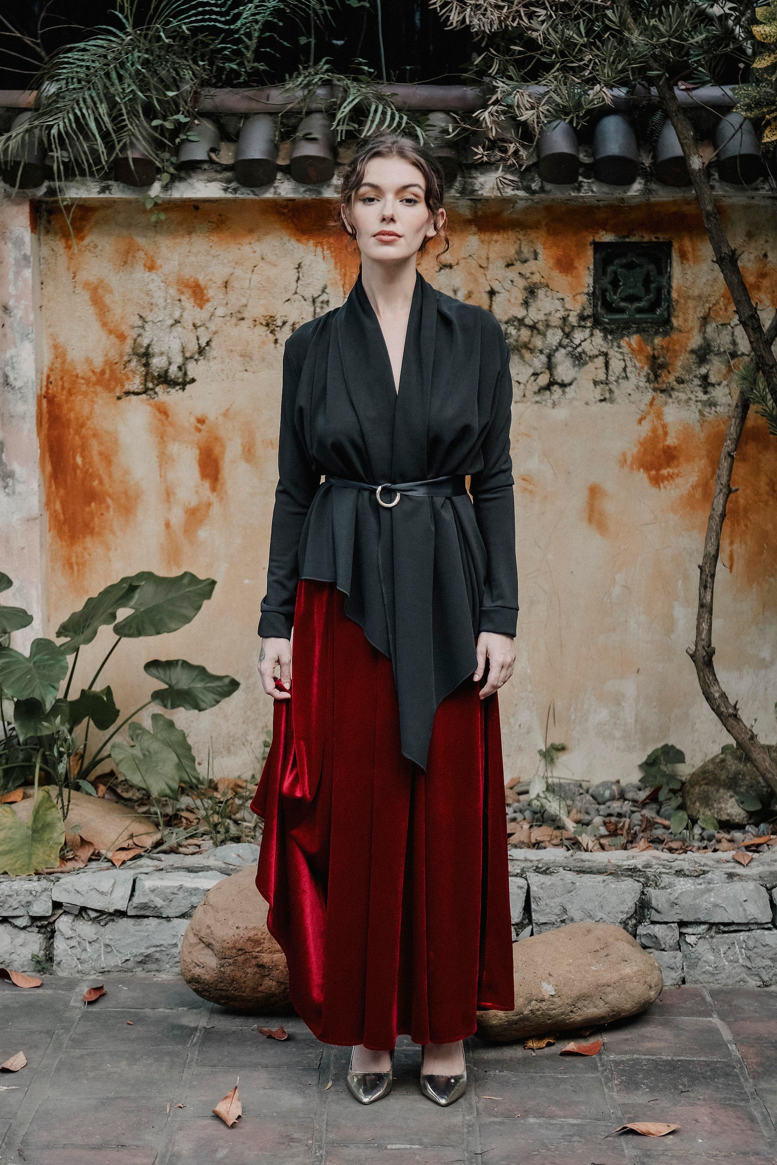 Velvet Maxi Skirt High Waisted Skirt Velvet Clothing - Etsy