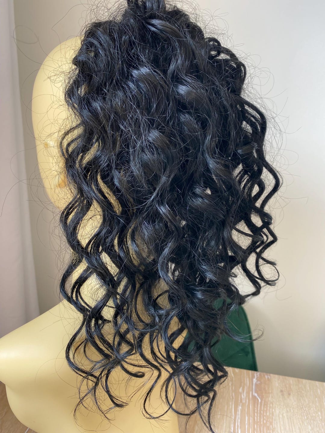 Black (1 )mix Human and Premium Hair Scrunchie Hairpiece Ponytail ...