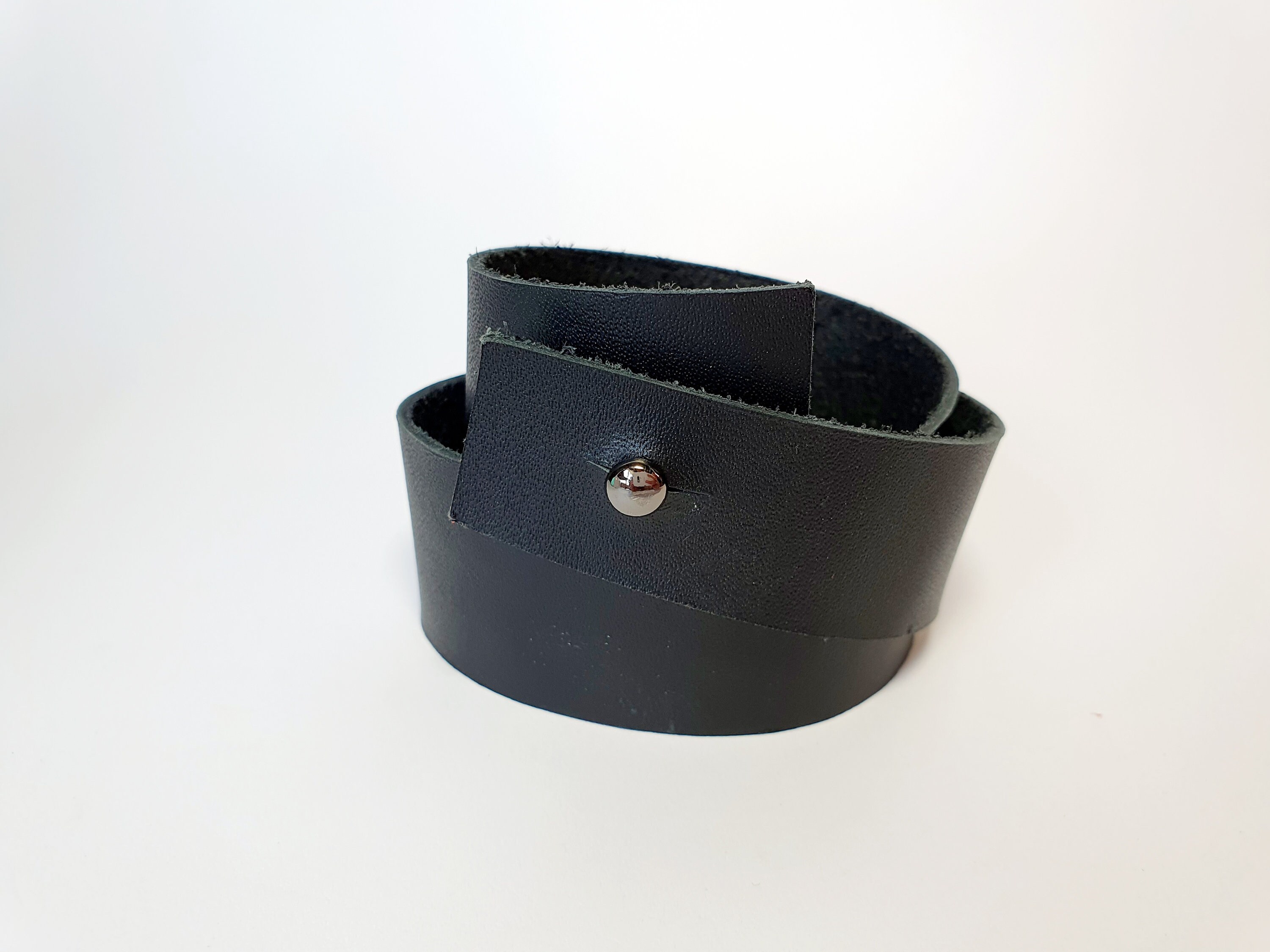 Wide Leather Bracelet Women Wide Leather Cuff Black Leather | Etsy