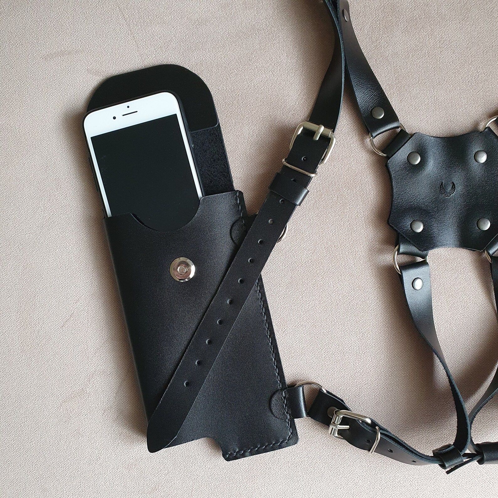 Leather Harness for Men Harness With Bags Body Harness - Etsy