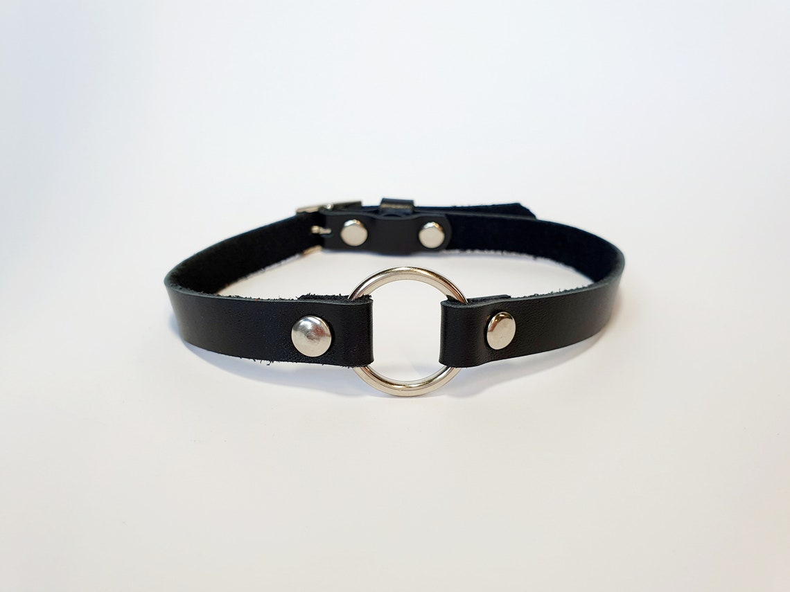 Thin Choker Necklace Leather Choker Collar Designer Leather - Etsy