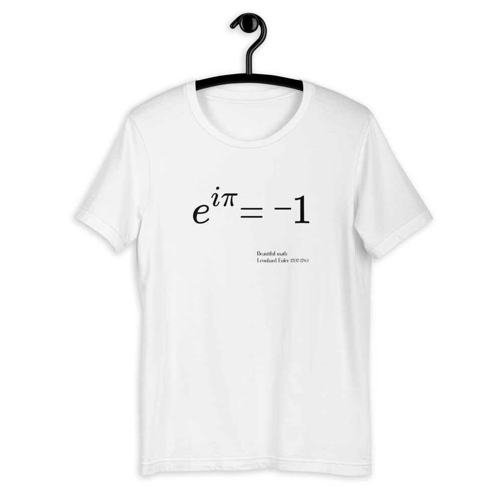 Eulers Identity•e to the I Pi•exponential Imaginary Math Shirt•math ...
