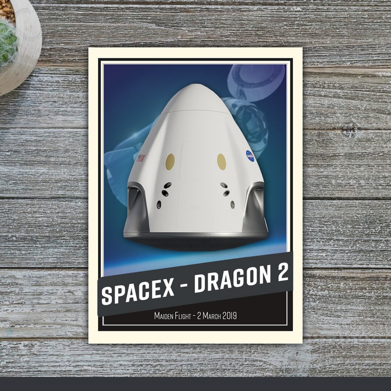 Spacex Baseball Card Bundle of 6 Cards - Etsy