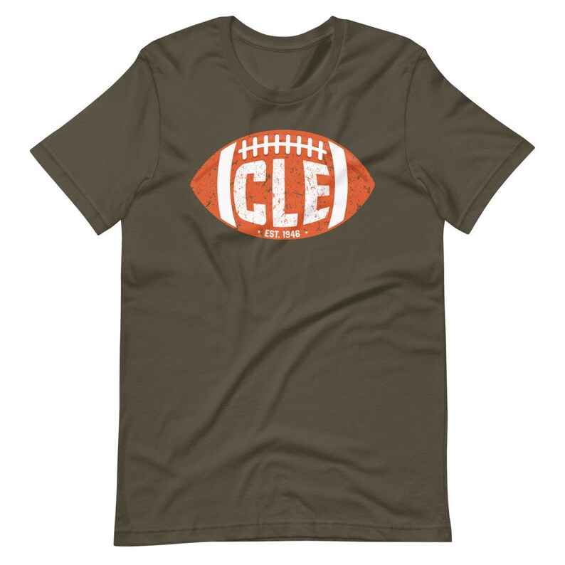 CLE Football T-shirt - Etsy