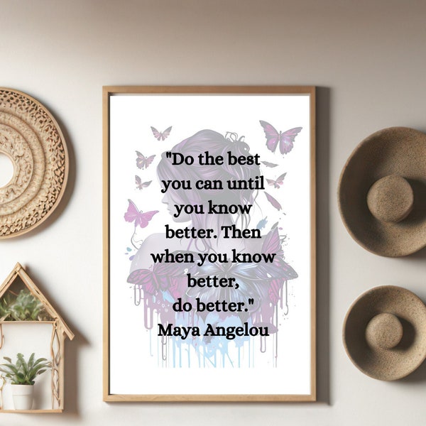 Maya Angelou Quote - Etsy