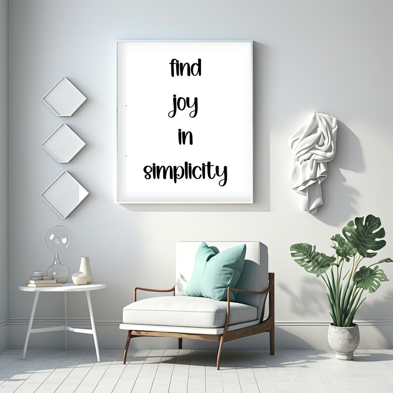 Find Joy in Simplicity: Printable Download for Soulful Inspiration and ...