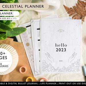 2023 CELESTIAL PLANNER Printable Planners Digital Insert Bullet Journal ...
