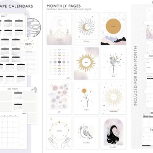 2023 CELESTIAL PLANNER Printable Planners Digital Insert Bullet Journal ...
