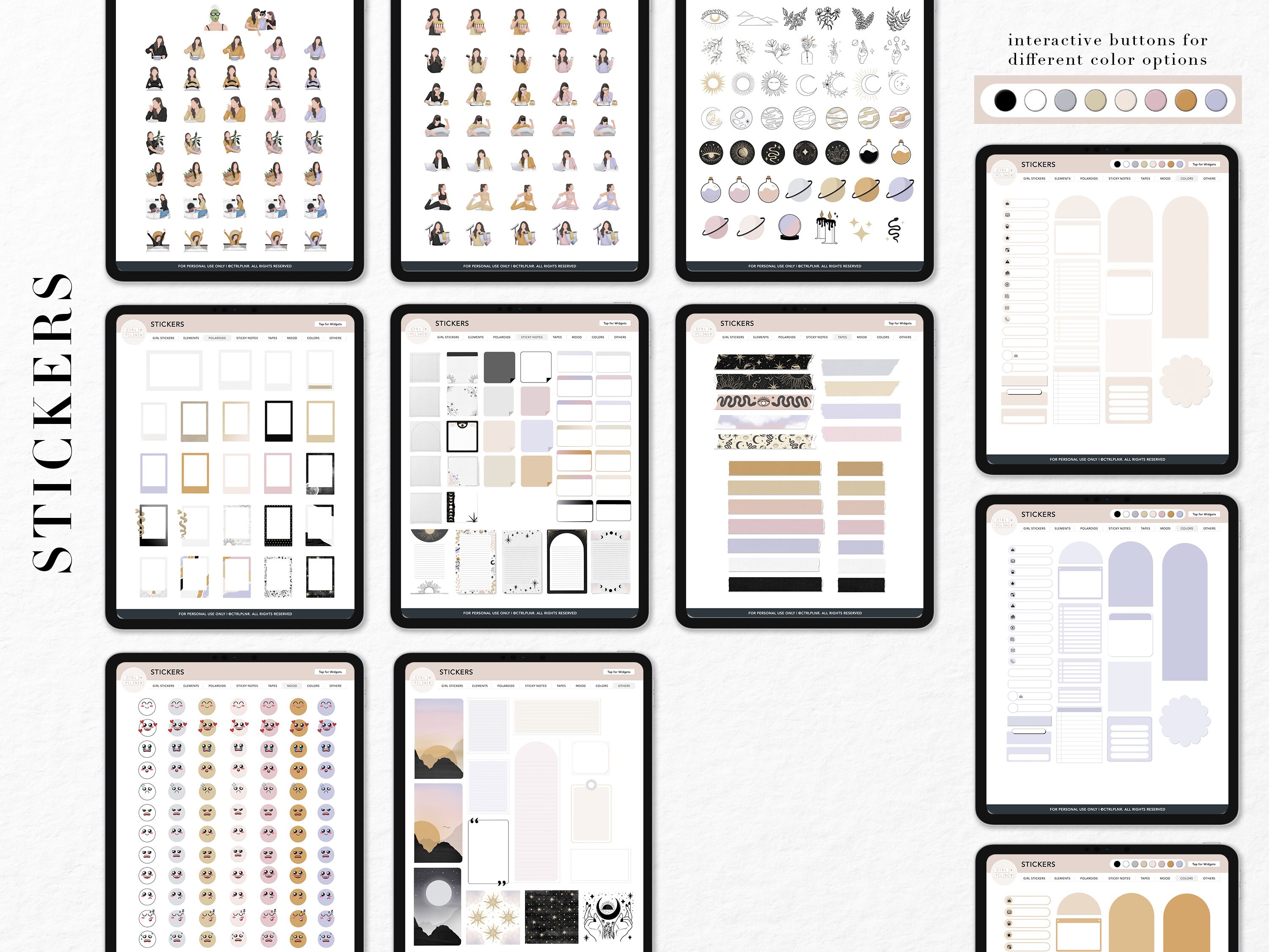 Celestial Digital Stickers & Widgets | Celestial Stickers | Digital ...