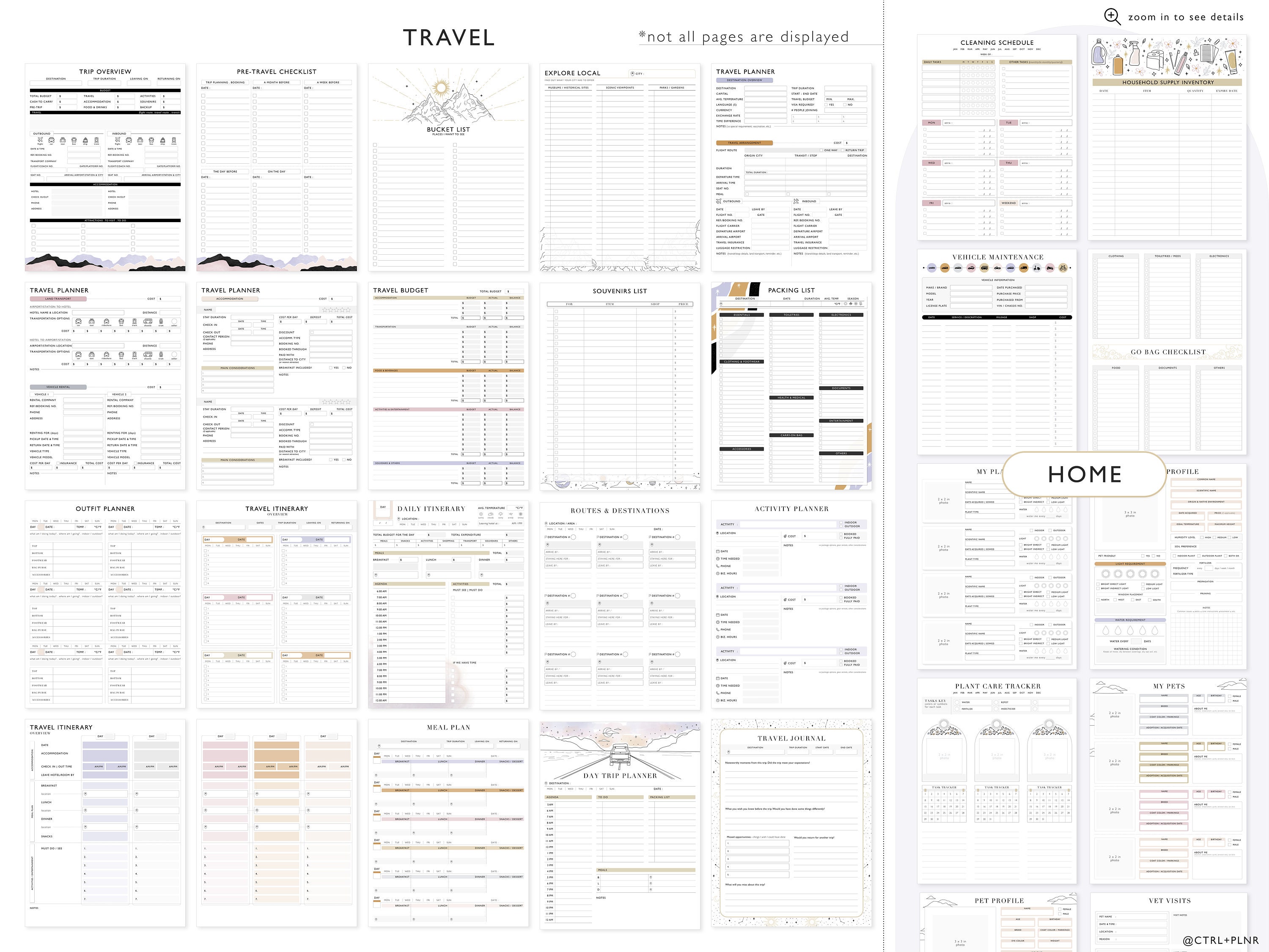 2023 CELESTIAL PLANNER Printable Planners Digital Insert Bullet Journal ...