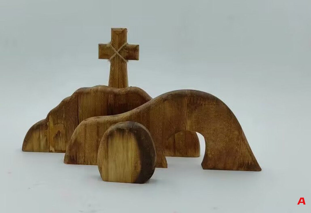 The Empty Tomb Easter Scene and Cross Easter Decorations - Etsy