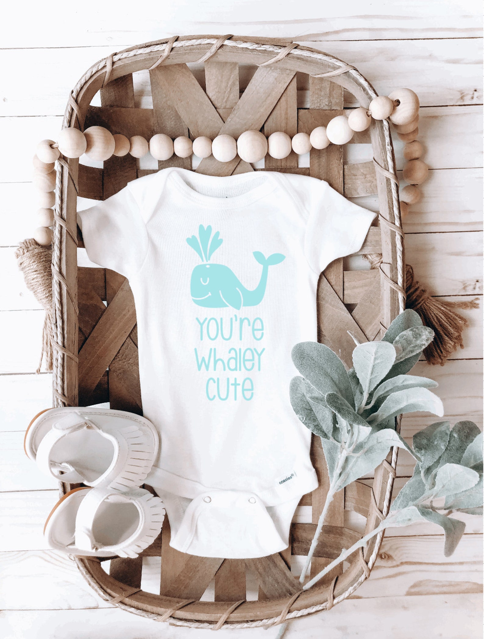 You're Whaley Cute Whale Baby Onesie, Sea Animals Onesie, Baby Shower ...