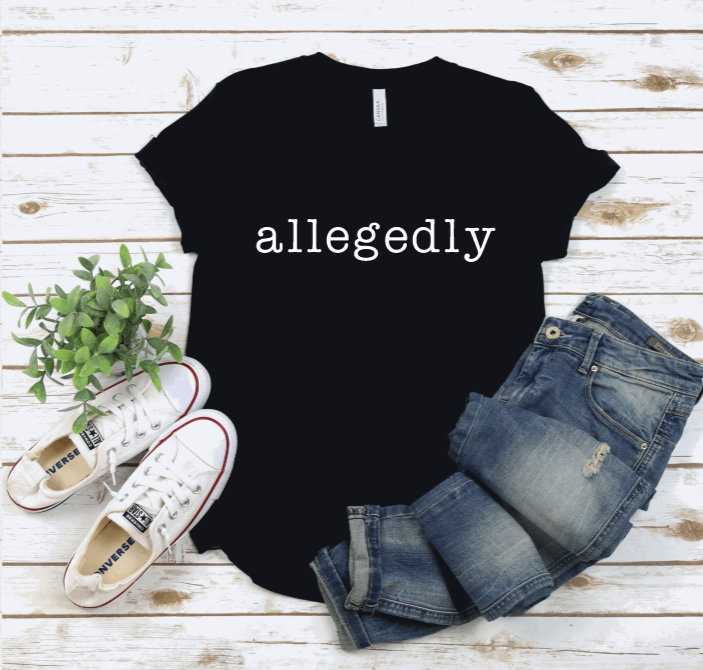 Allegedly T-shirt Men's allegedly Graphic | Etsy