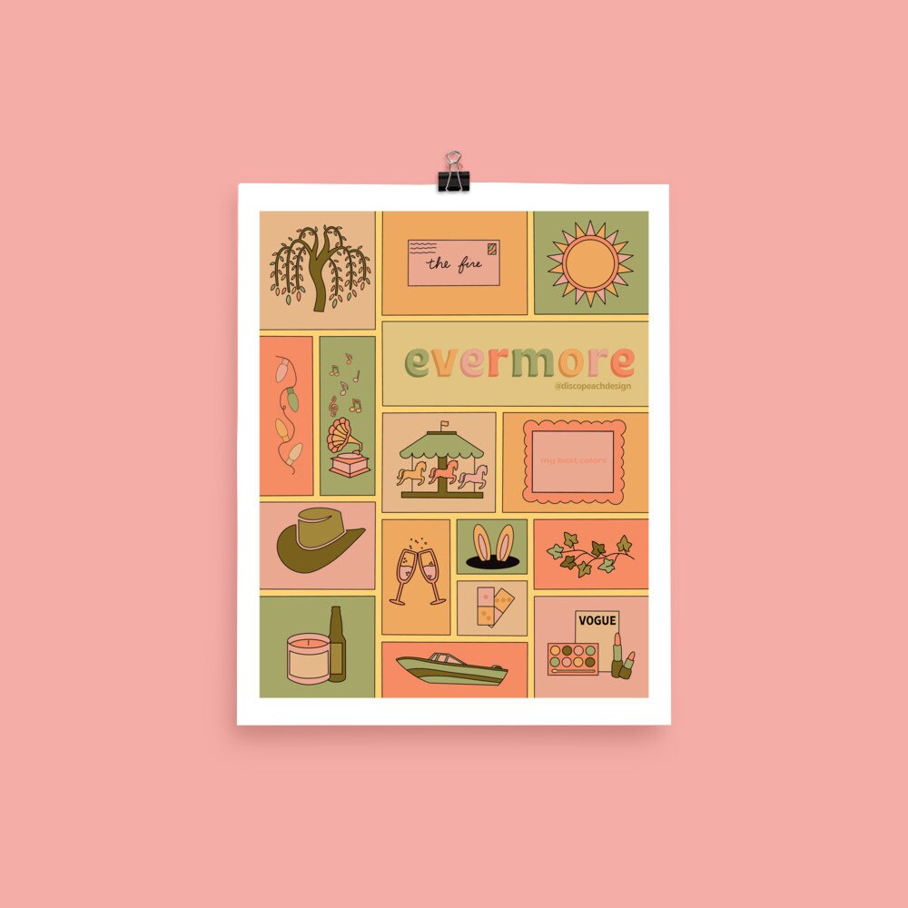 Evermore Album Inspired Print Taylor Swift/folklore - Etsy