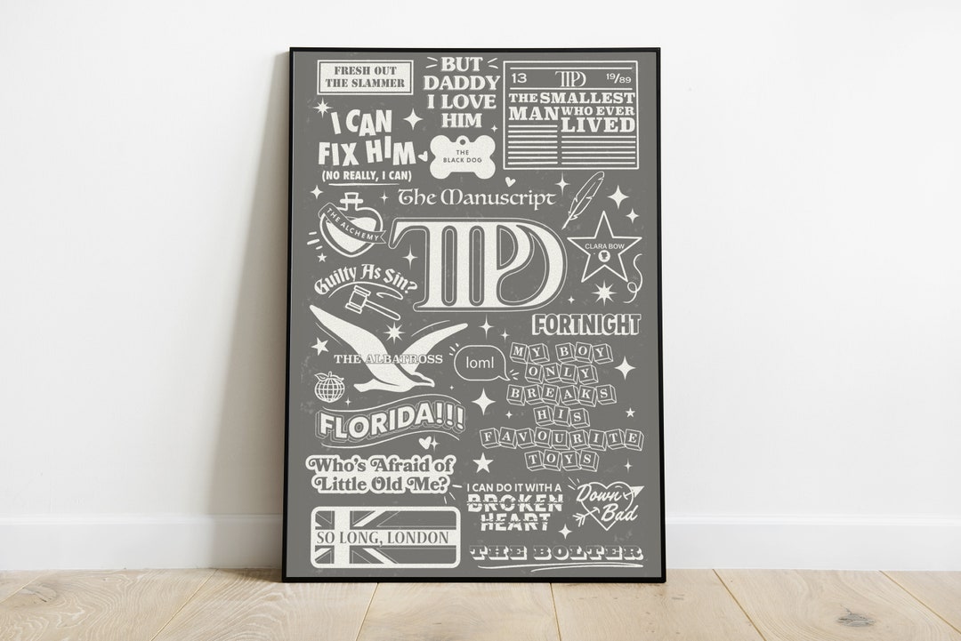 TTPD Icon Poster 11x17 Print - Etsy