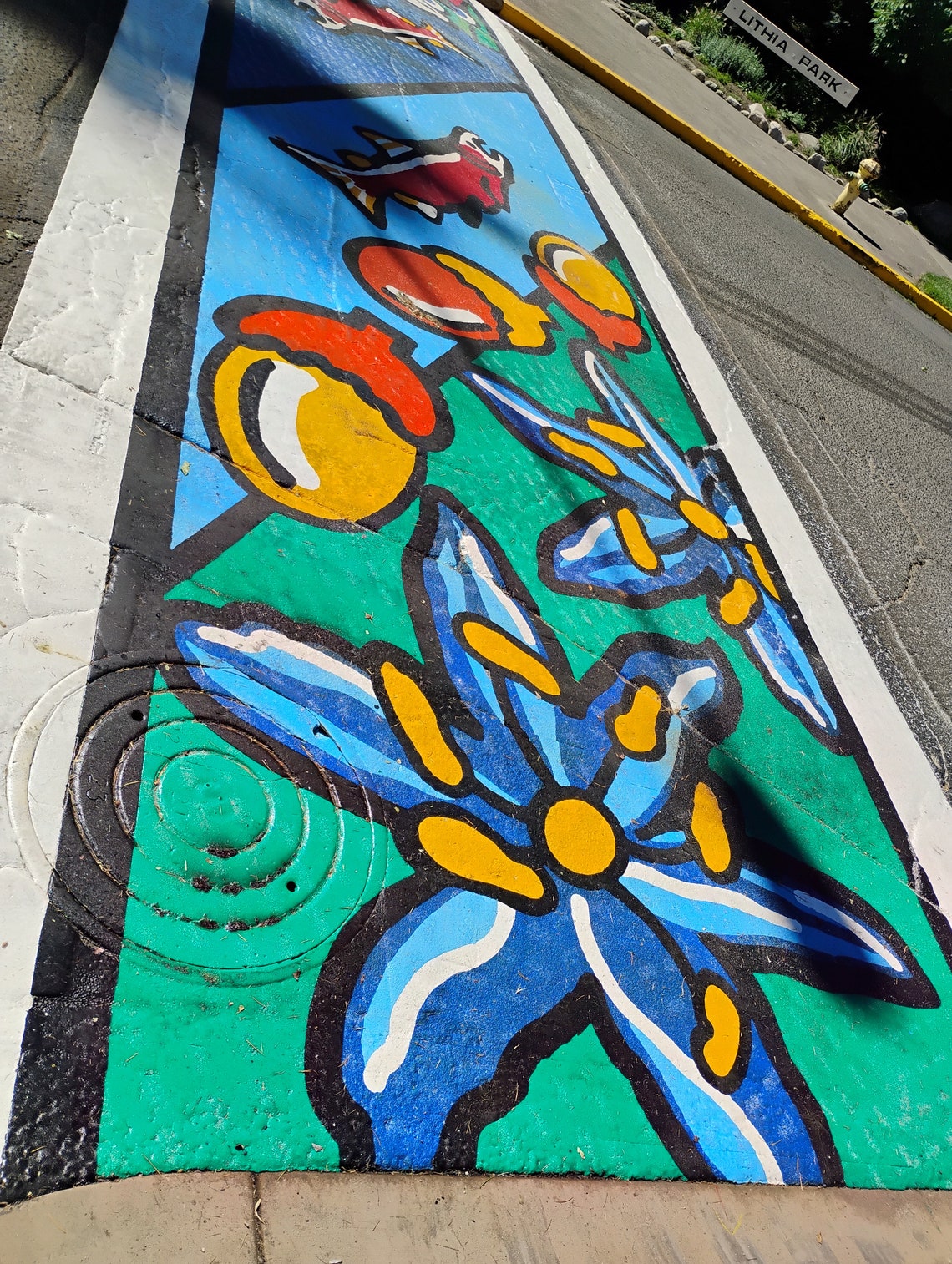 Ashland, OR Crosswalk Artwork Printable PDF “walking Upstream.” - Etsy