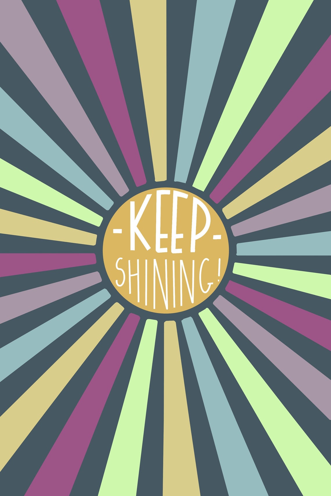 Keep Shining Print to Brighten up Any Space | Etsy