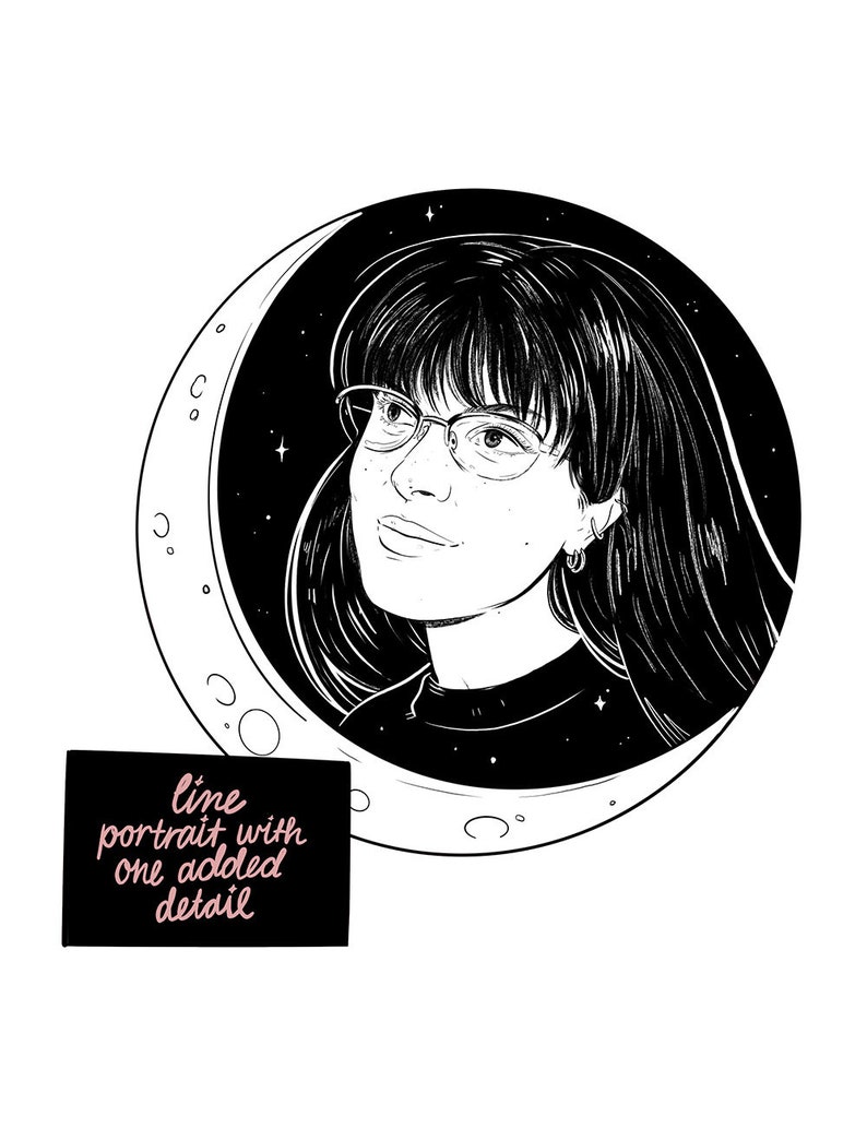 Line Drawing Portrait Commission Custom Portrait Commission ...