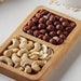 Small Personalized Wooden Divided Snack Plate, Rectangular Serving ...