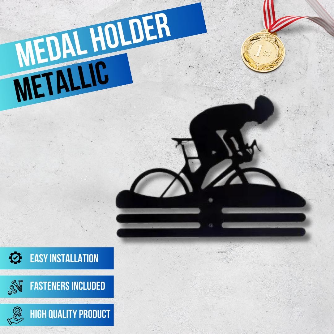 Cycling Medal Holder, Custom Bike Medal Rack, Sports Award Display ...