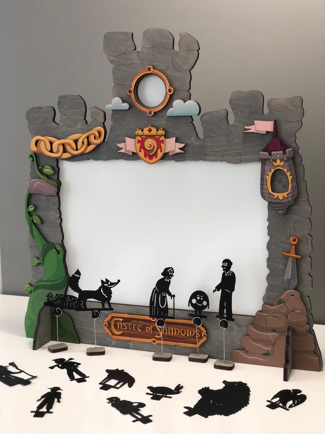 Shadow Theatre Fairy Tales Set, Bedtime Fairy Tales, Montessori Toys ...