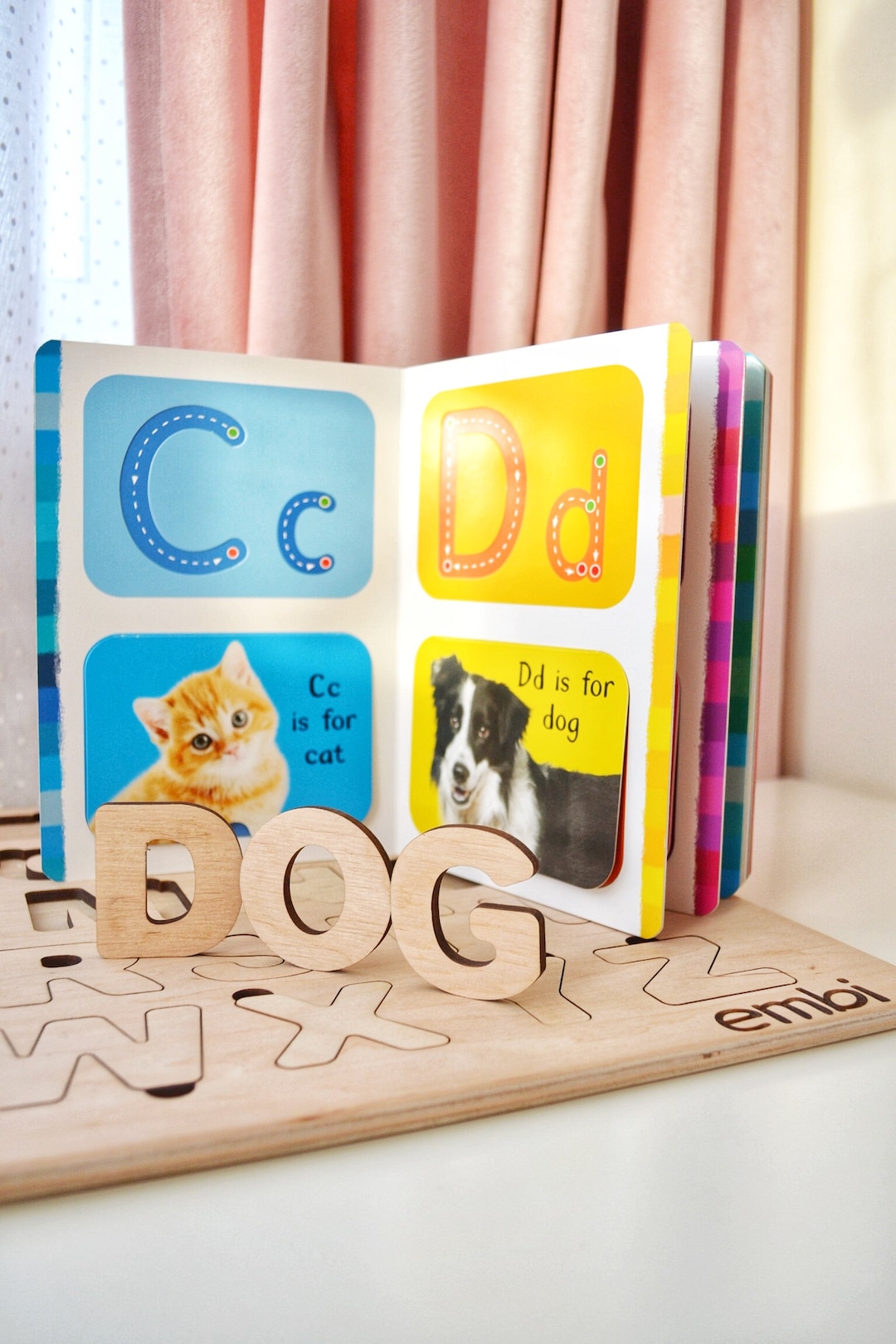 Eco-friendly Wooden ABC Puzzle, Alphabet Set Montessori Toy for ...