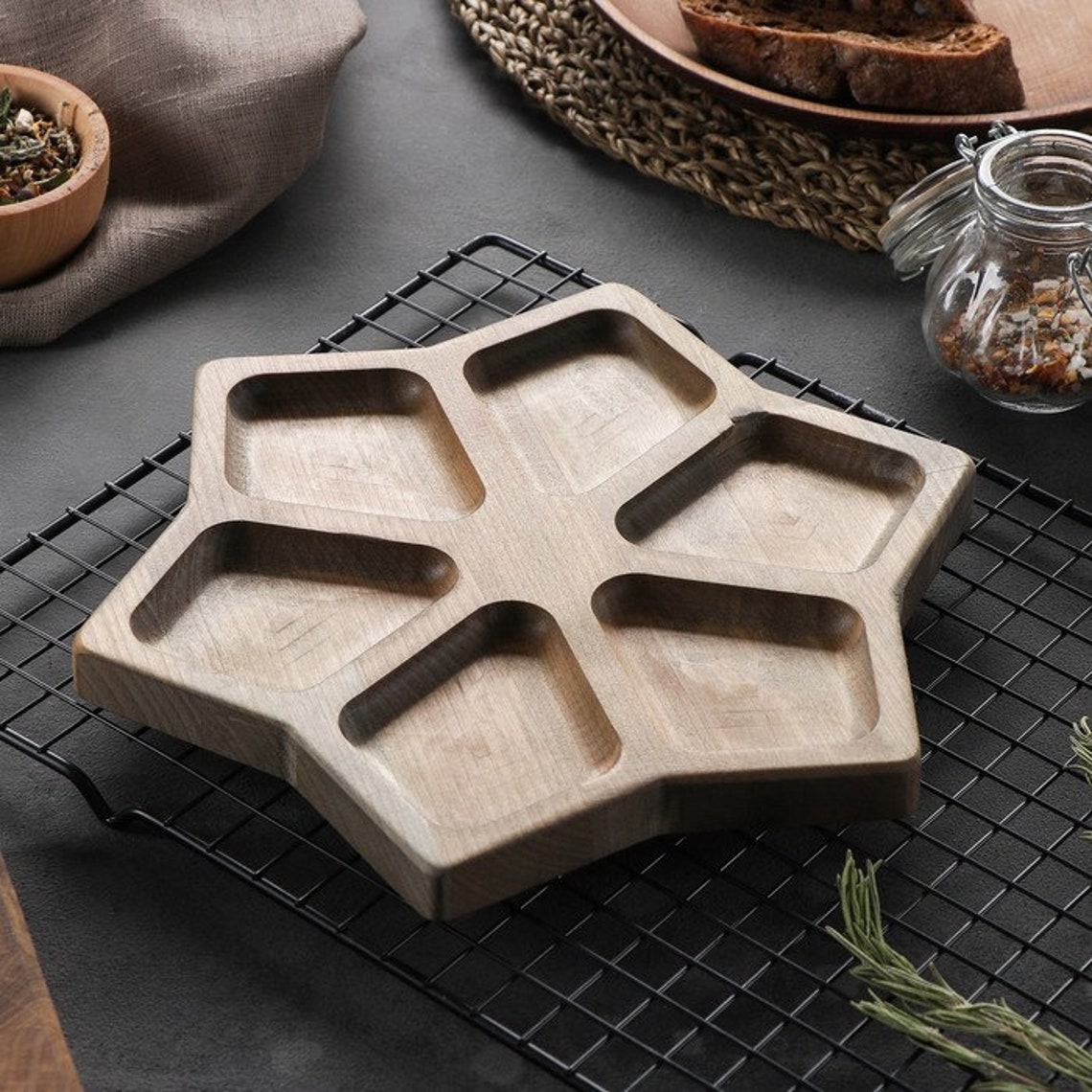 Custom Wooden Plate With Engraving, Snack Tray, Serving Plate With ...