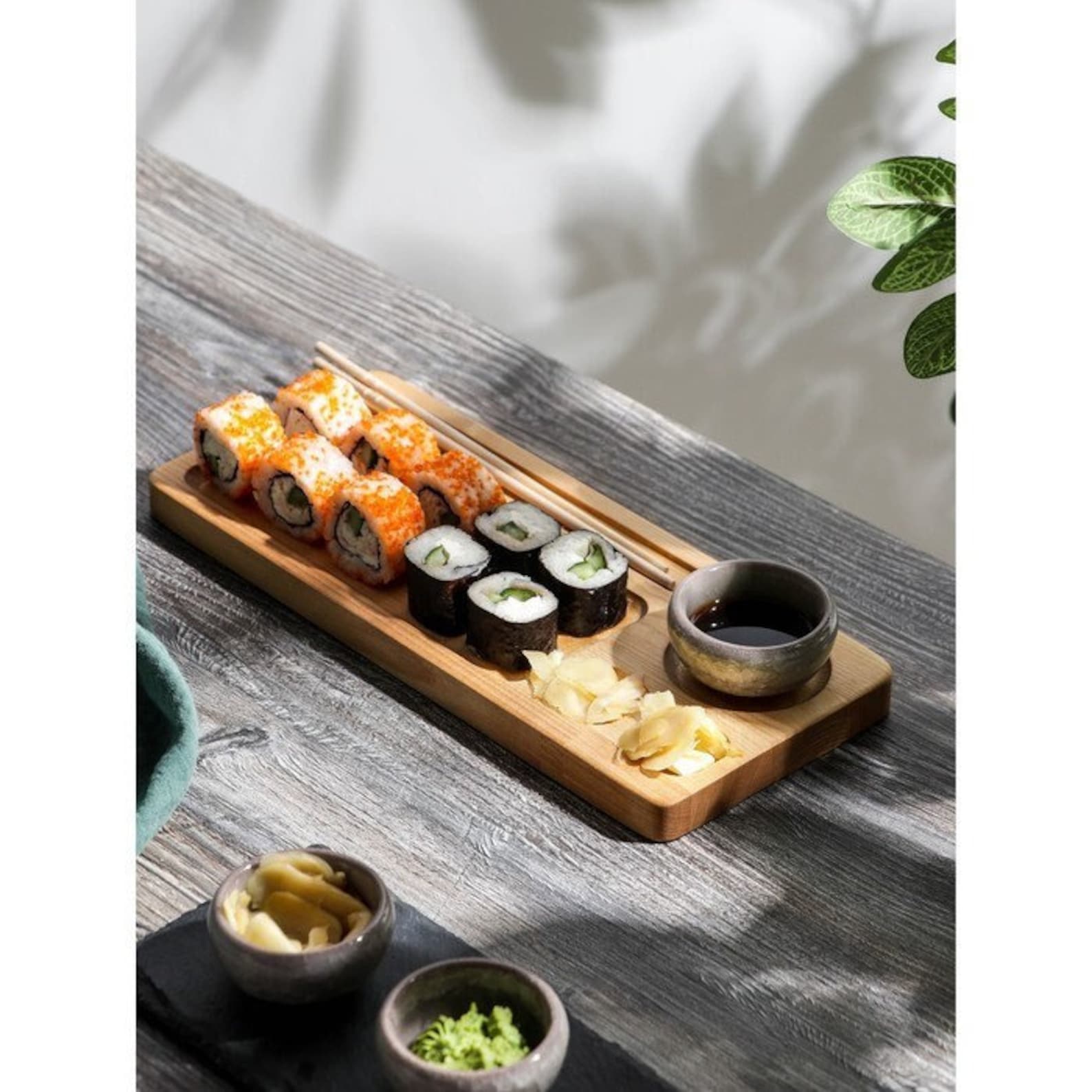 Sushi Plate Wood Personalized Sushi Board Japanese Sushi - Etsy