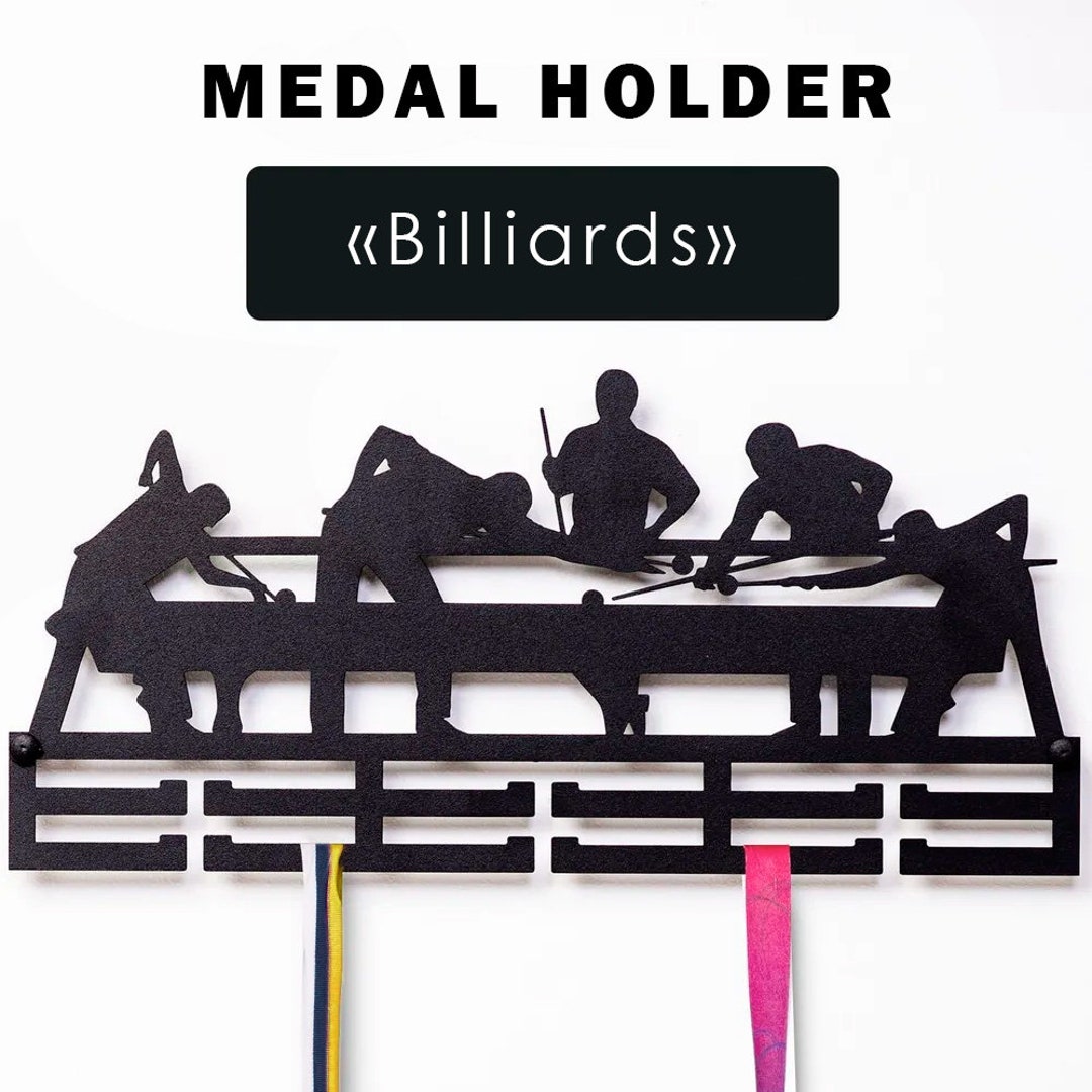 Billiard Medal Holder, Metal Wall Display Rack, Snooker Medal Hanger ...
