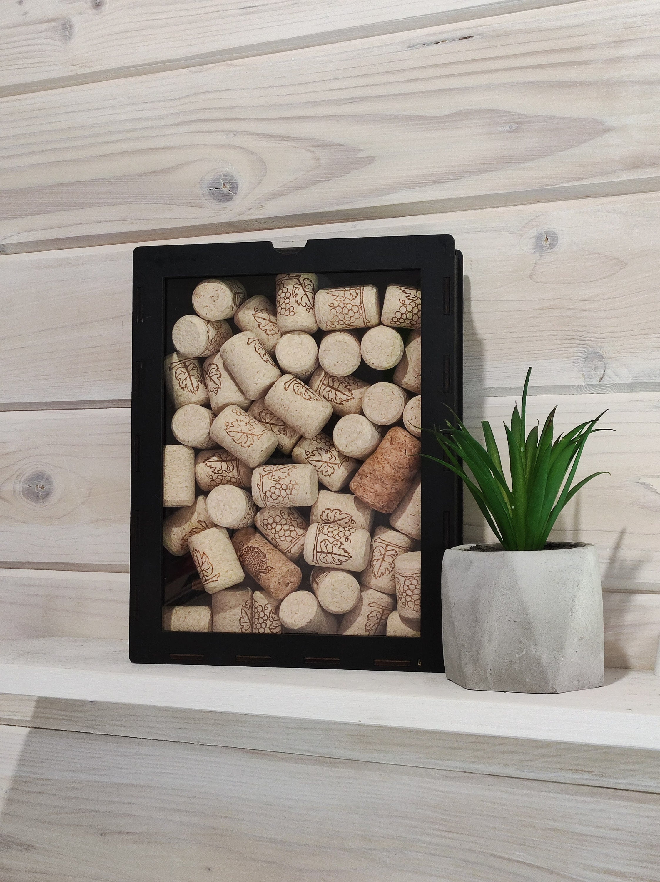 Custom Wine Cork Holder With Family Monogram Sign Wooden Wine - Etsy