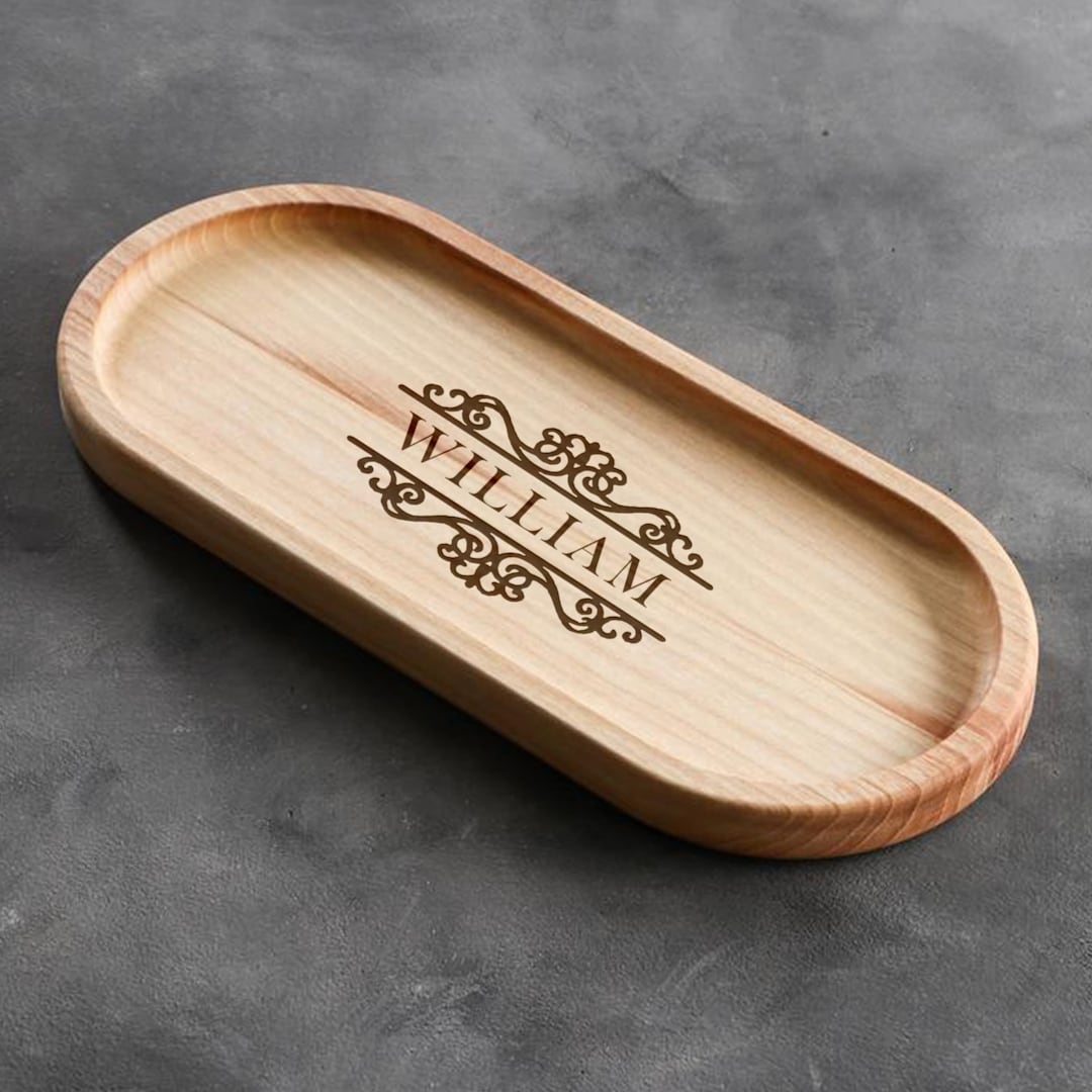 Rustic Wooden Tray Custom Made, Personalized Serving Board, Gift for ...