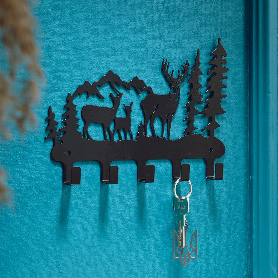 Metal Deer Key Holder, Nature Inspired Key Organizer, Hunting Gift ...