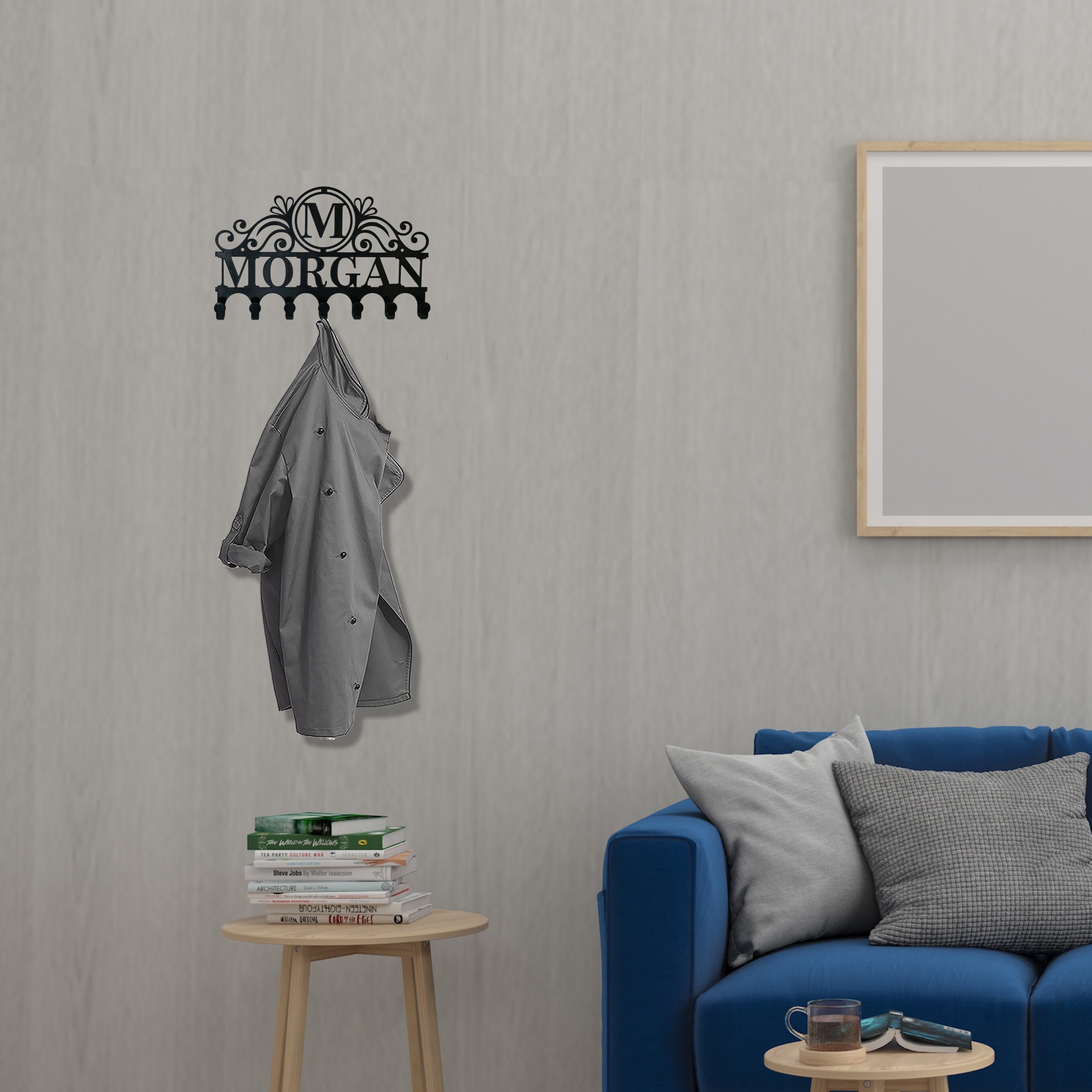 Customizable Name Wall Hooks, Personalized Coat Hanger, Family Name ...