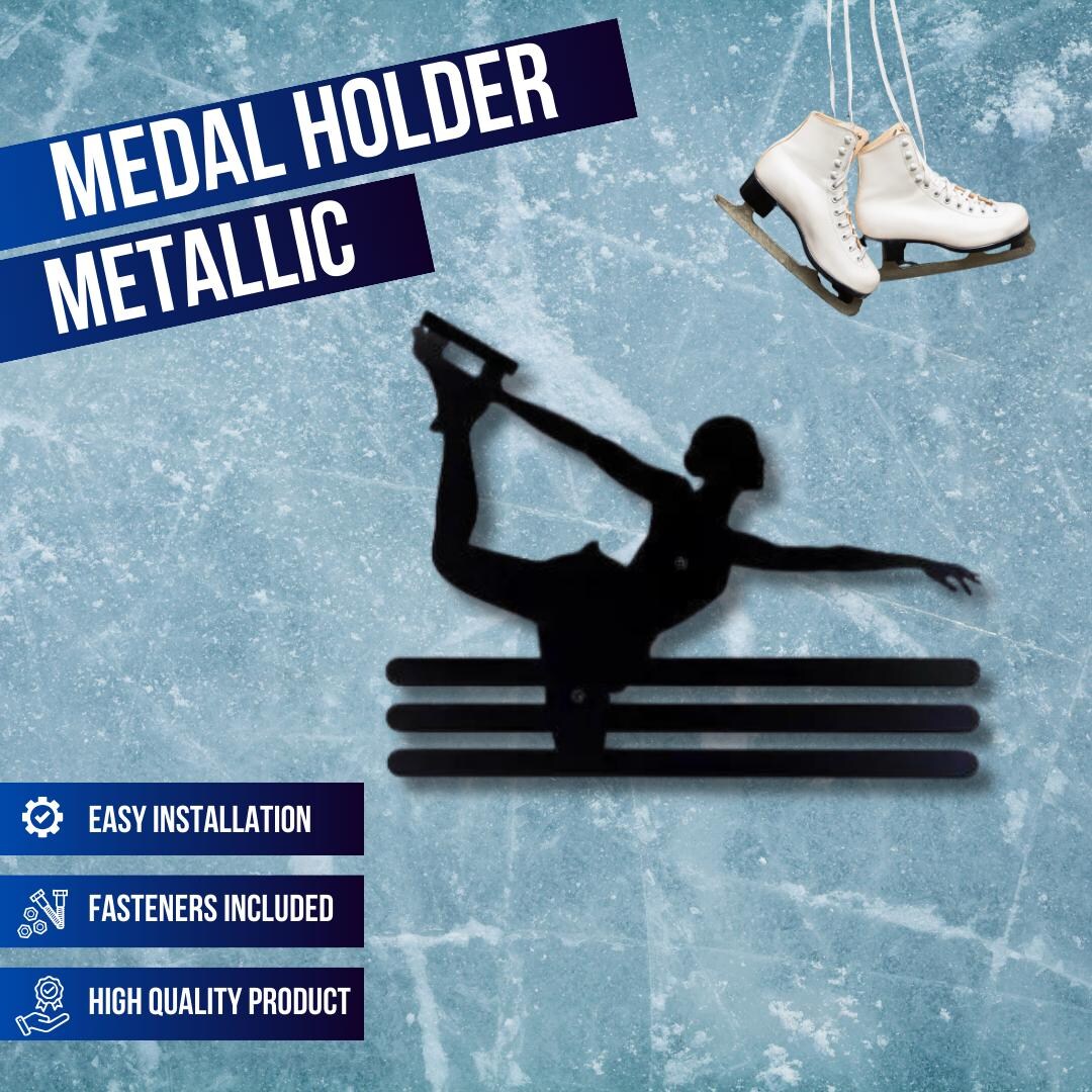 Figure Skating Medal Display, Wall Medal Holder for Skaters, Metal ...