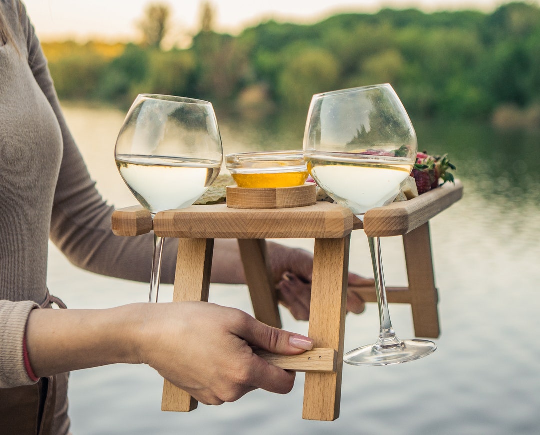 Wooden Portable Table, Fold Picnic Table, Folding Wine Table ...