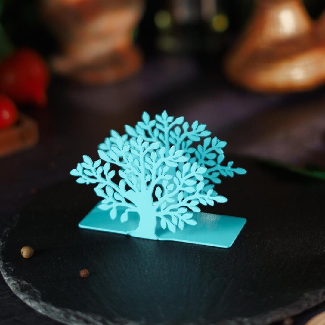 Tree of Life Decor for Table, Metal Tree Letter Holder, Decorative ...