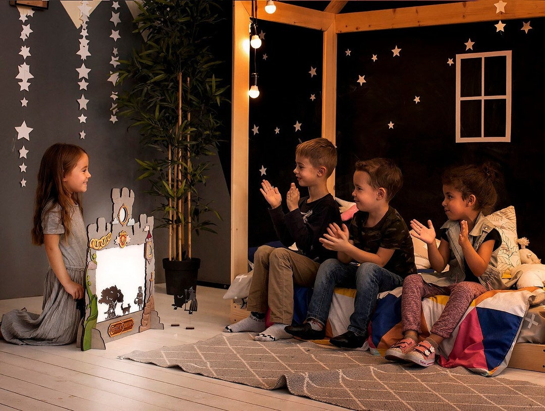 Story Telling Set for Roleplay, Shadow Puppets Theater Fairy Tales Set ...