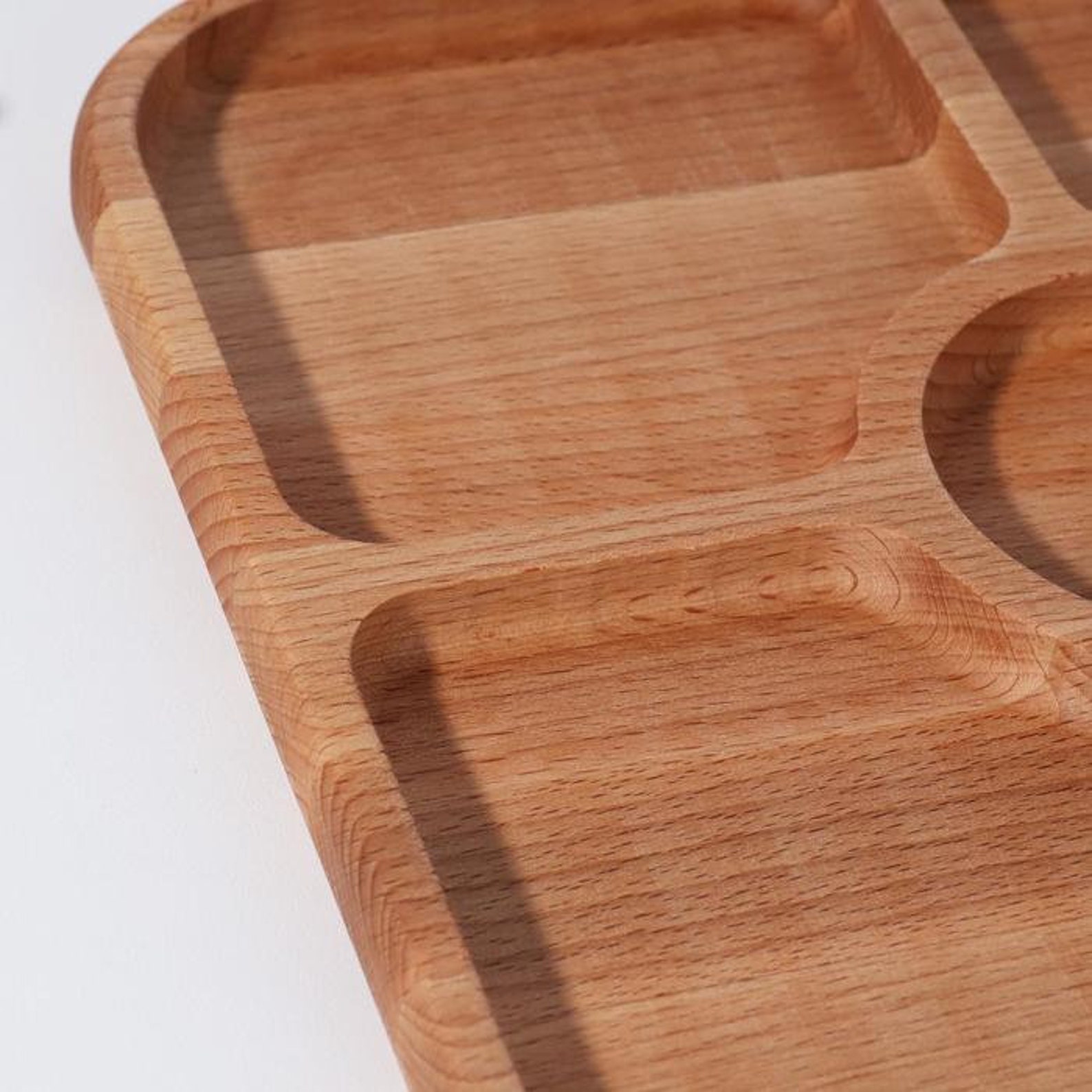 Custom Square Snack Plate, Appetizer Board, Wood Serving Platter With ...