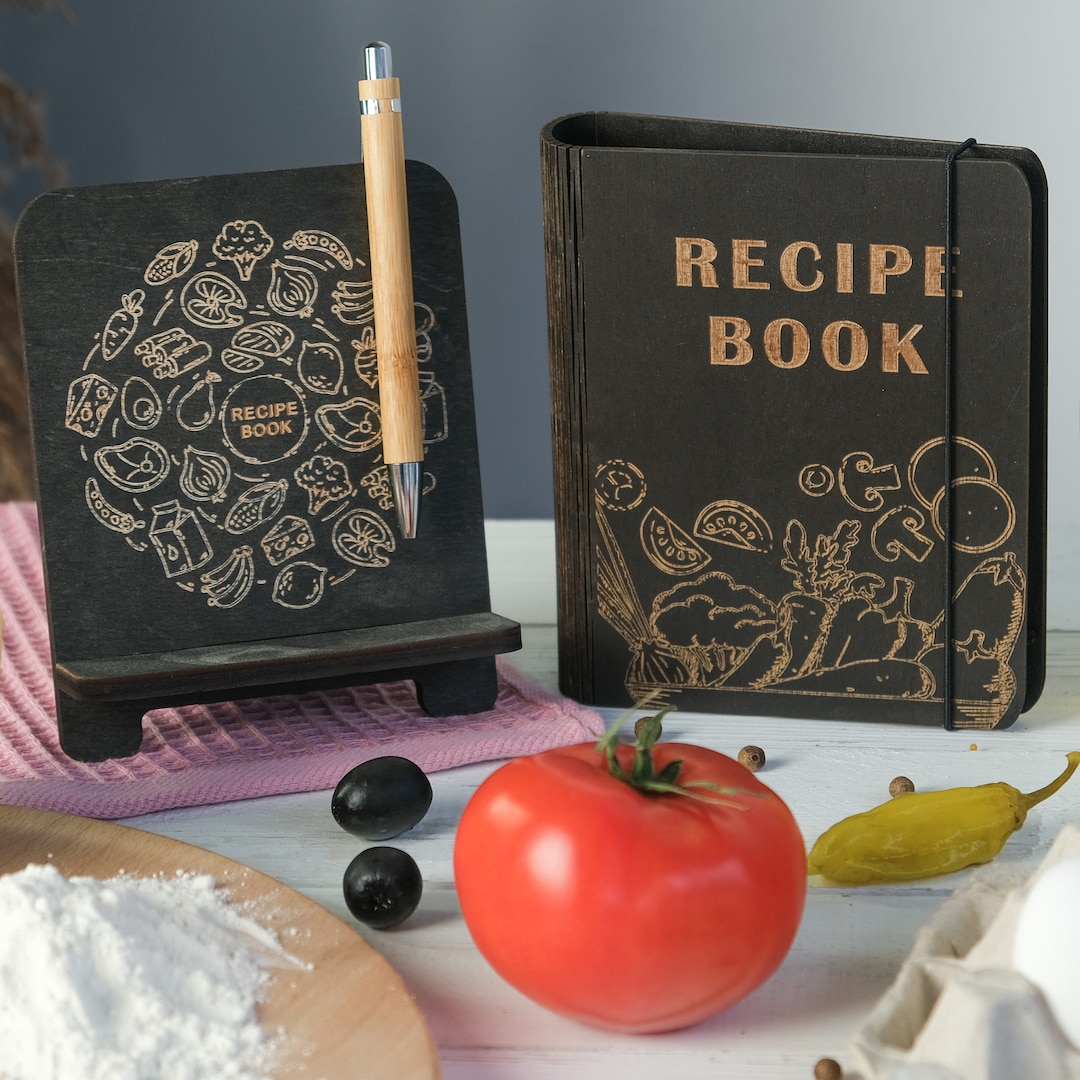 Vintage Family Recipe Card Holder, Blank Recipe Book Binder, Secret ...