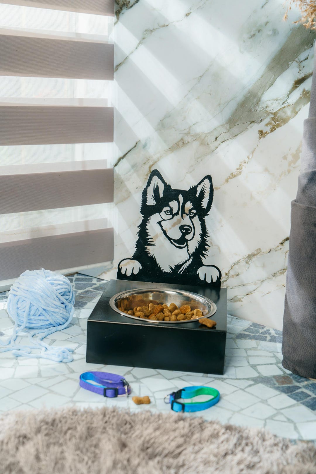 Custom Pet Supplies, Dog Breed Metal Plate Feeder, Personalized Pet ...