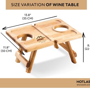 Outdoor Custom Wine Table, Portable Wine Table, Folding Leg Picnic ...