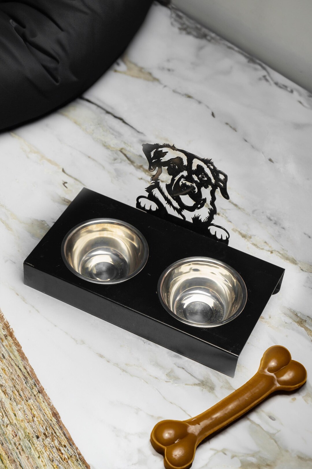 Metal Kangal Feeder for Two Plates, Custom Dog Feeder, Personalized ...