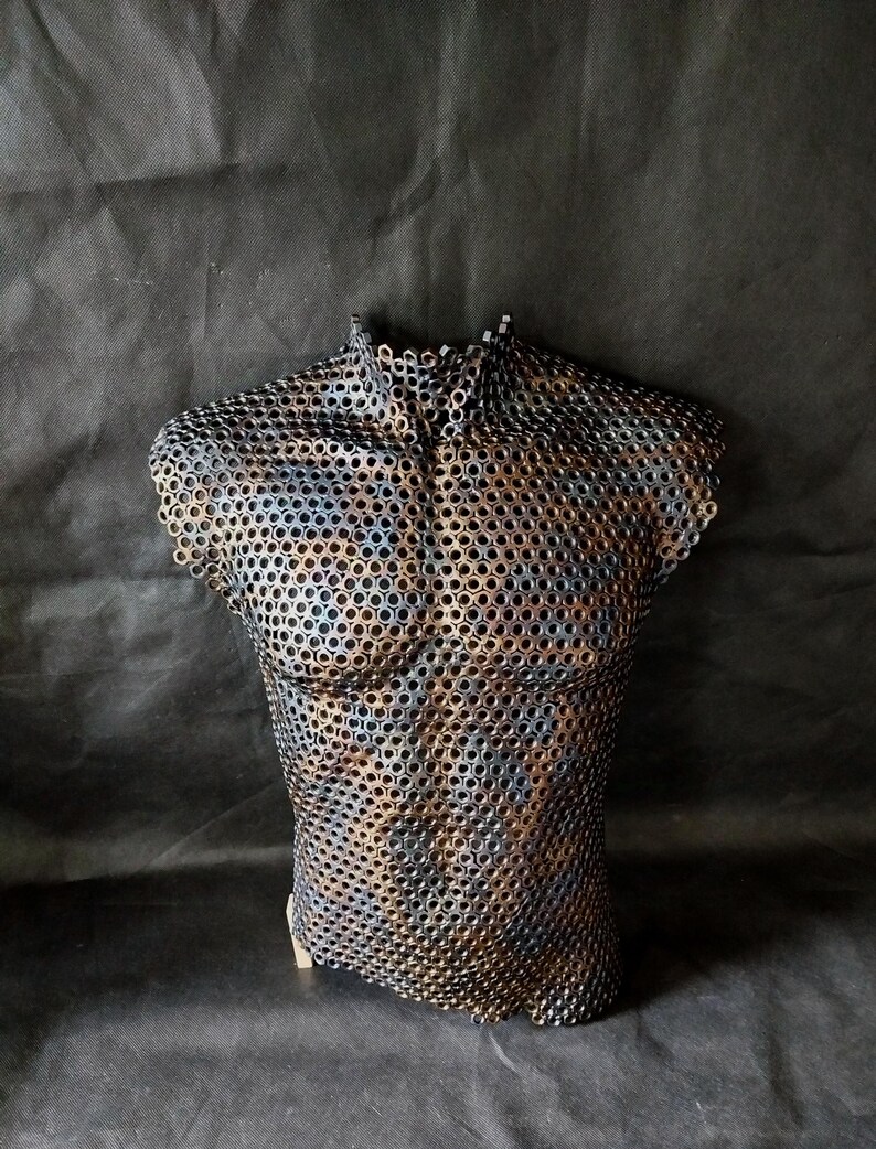Male Torso, Handmade Sculpture. Gift, Decoration. Sculpture 3d. Metal ...