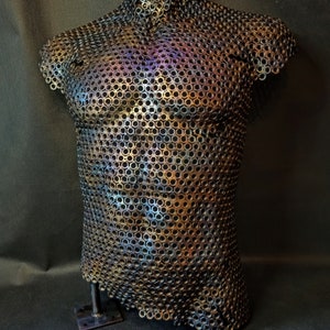 Male Torso, Handmade Sculpture. Gift, Decoration. Sculpture 3d. Metal ...