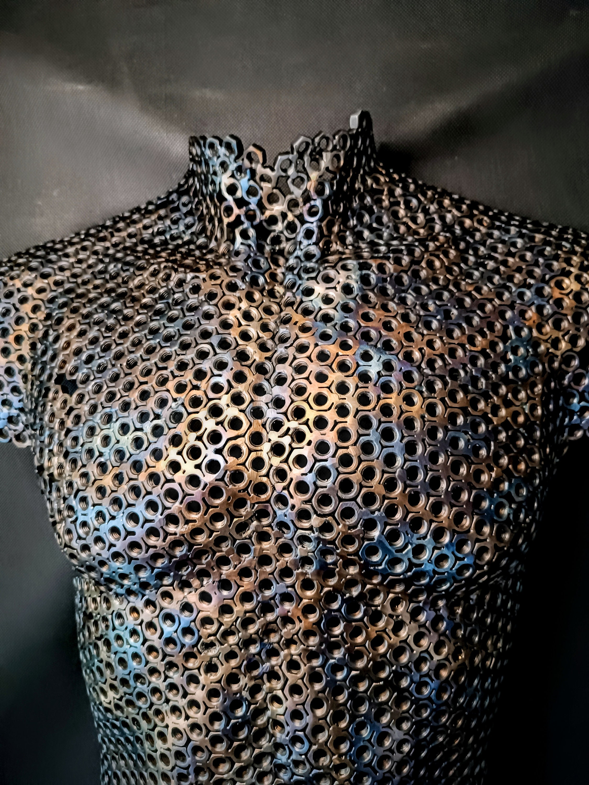 Male Torso, Handmade Sculpture. Gift, Decoration. Sculpture 3d. Metal ...