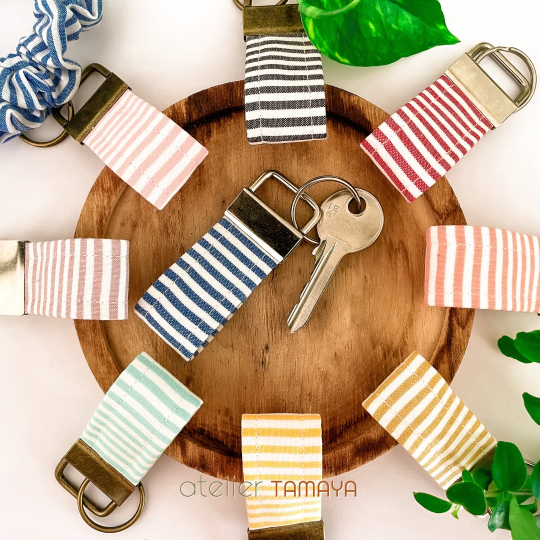 Keyring / Fabric Keyring / Gift / Key Jewelry / Key Fob / Key / Charm ...